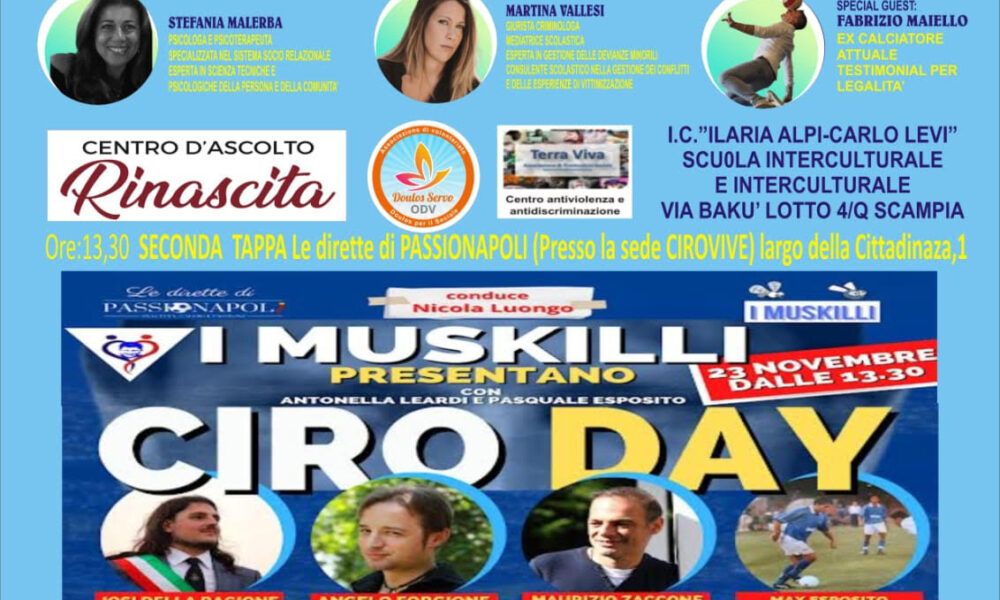 Ciro Day: il programma dell'evento dedicato a Ciro Esposito il 23 Novembre - 100x100 Napoli