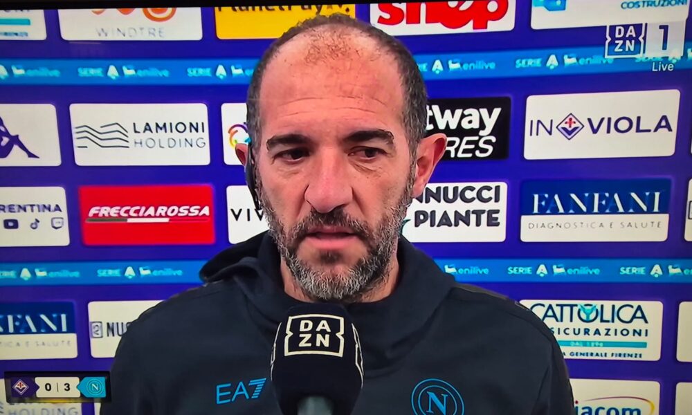 Stellini al posto di Conte ai microfoni di Dazn e in conferenza stampa ...